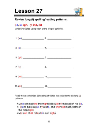Phonics lessons | PDF