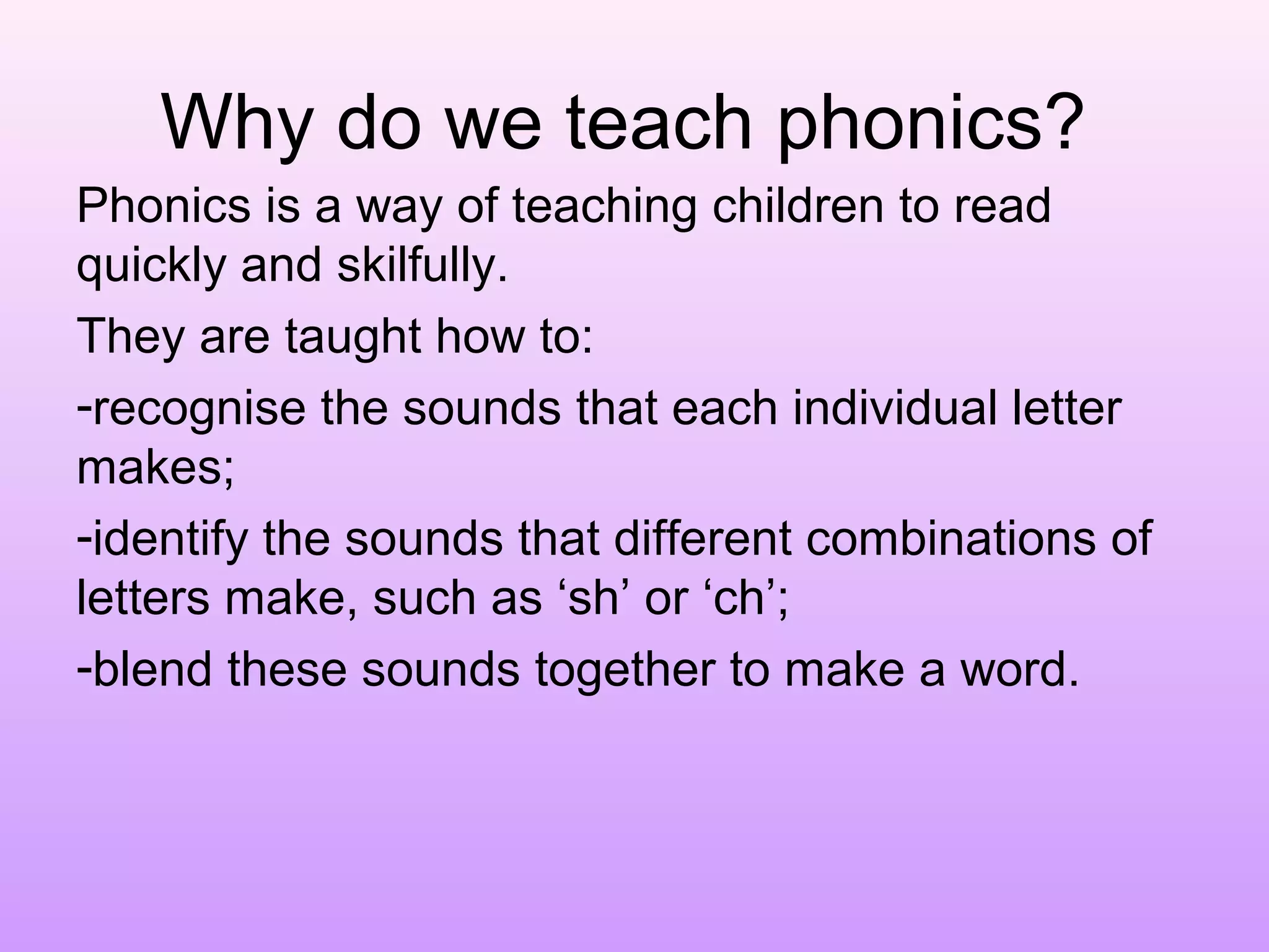 Phonics meeting parents powerpoint | PPT