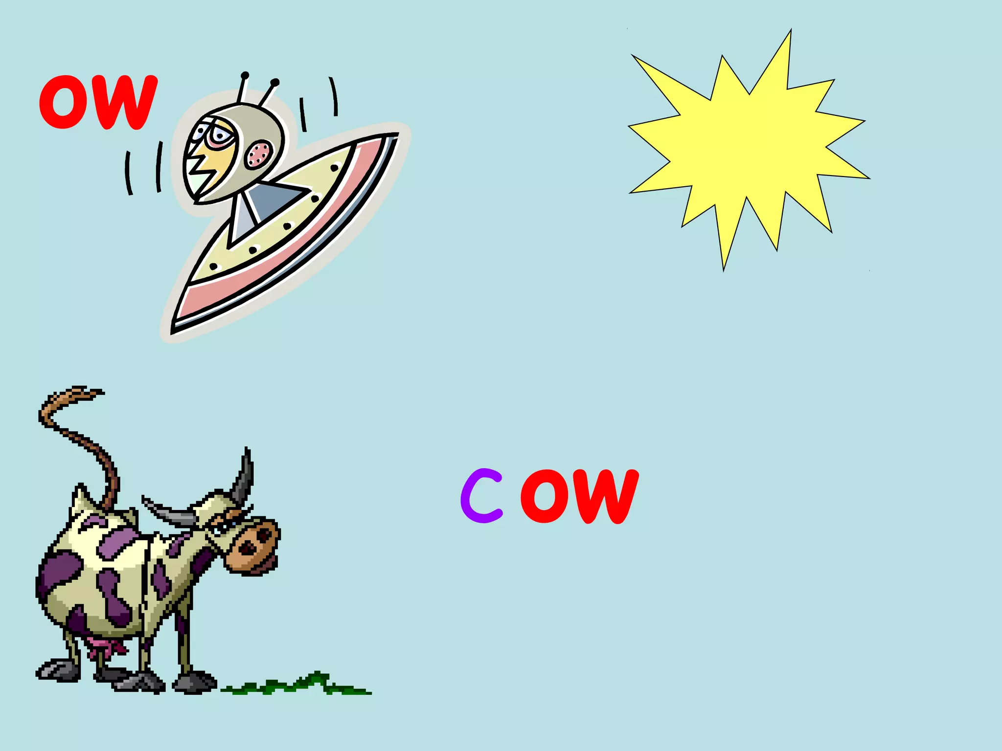 Phonics ow cow ou loud ow slow | PPT