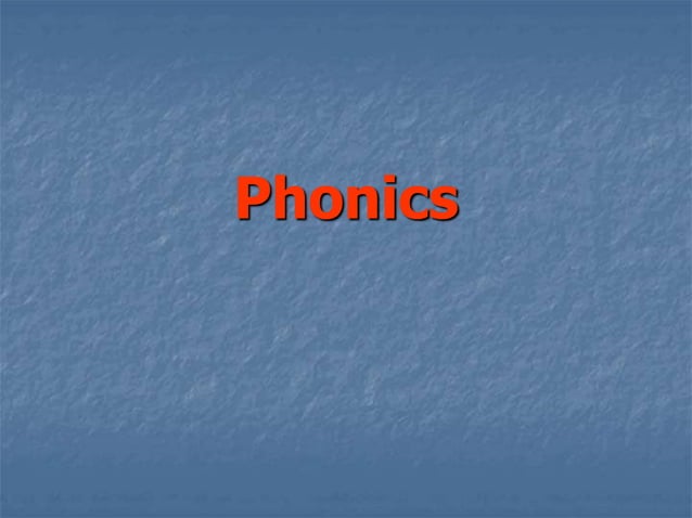 Phonics power point | PPTX | Homework and Study | Education