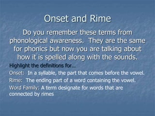 Phonics power point | PPTX