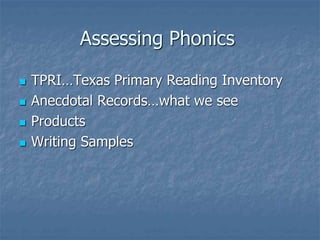 Phonics power point | PPTX