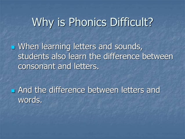 Phonics power point | PPTX | Homework and Study | Education