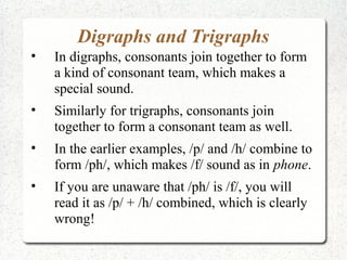 LL Lower Primary 1A - Digraphs and Trigraphs (o) | PPT