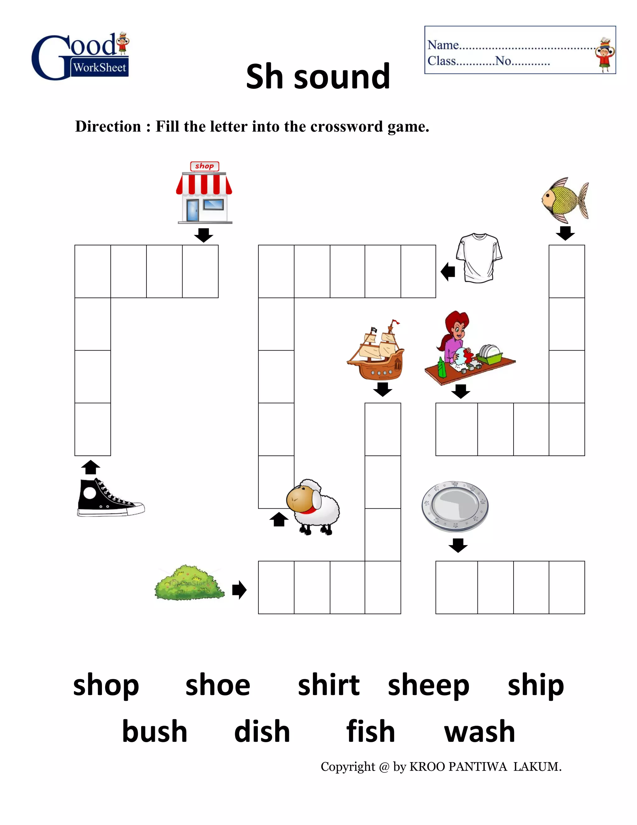 Phonics sh sound4 | PDF | Games and Puzzles | Hobbies & Interests