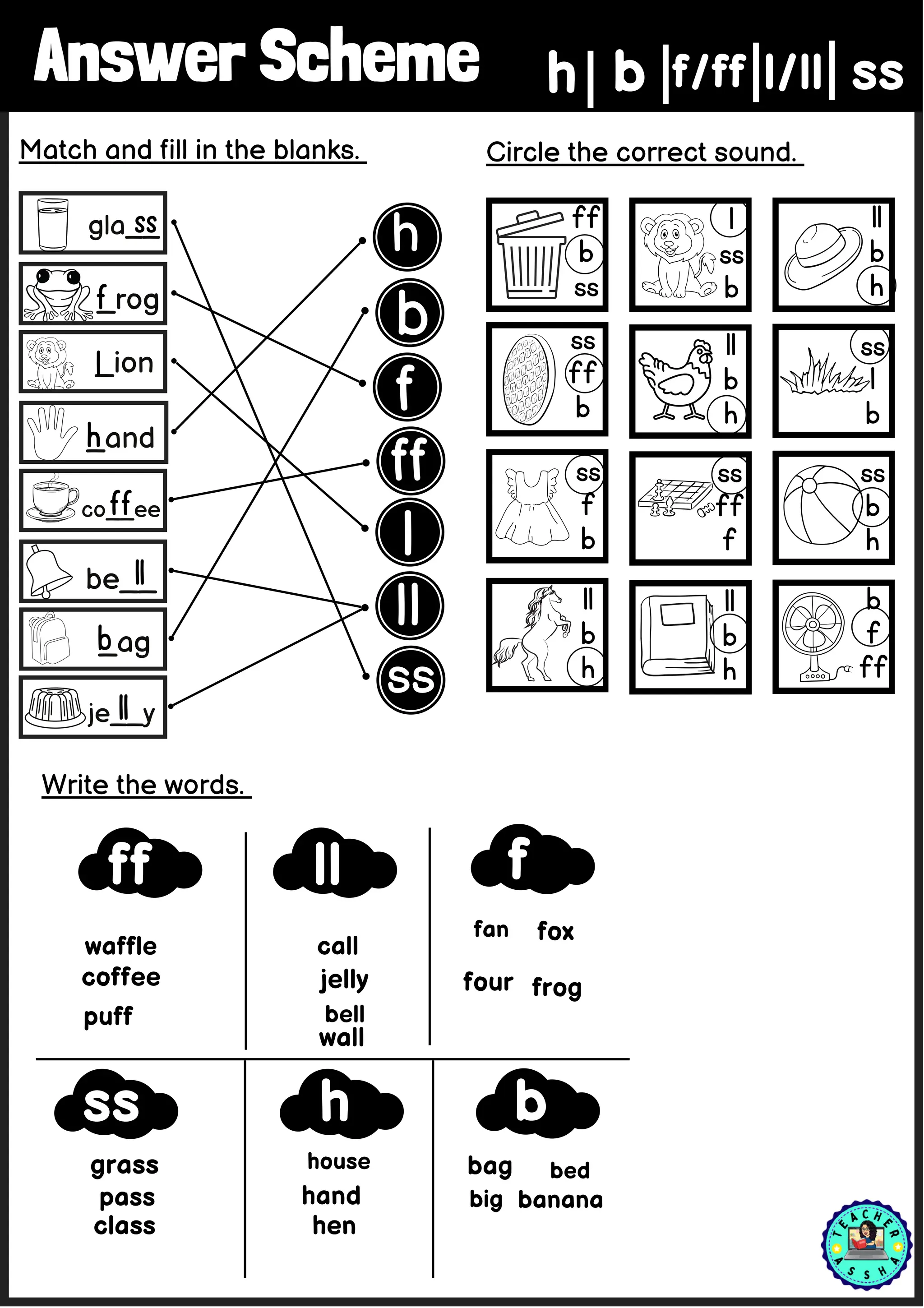Phonics Worksheet Year 1.pdf ponics in learning english | PDF