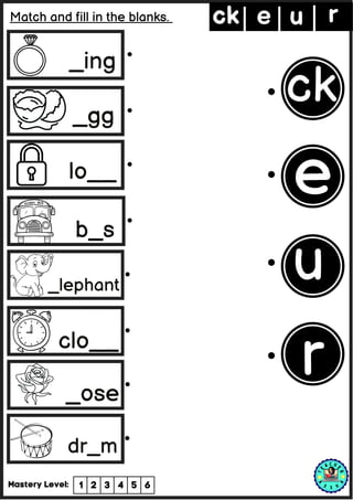 Phonics Worksheet Year 1.pdf ponics in learning english | PDF
