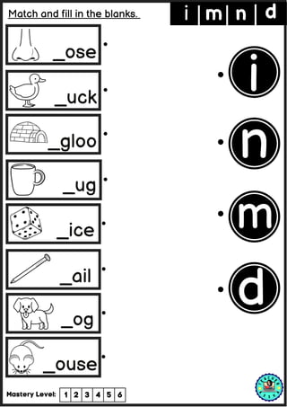 Phonics Worksheet Year 1.pdf ponics in learning english | PDF