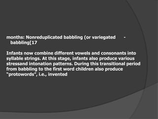 Phonlogical acquistion | PPTX