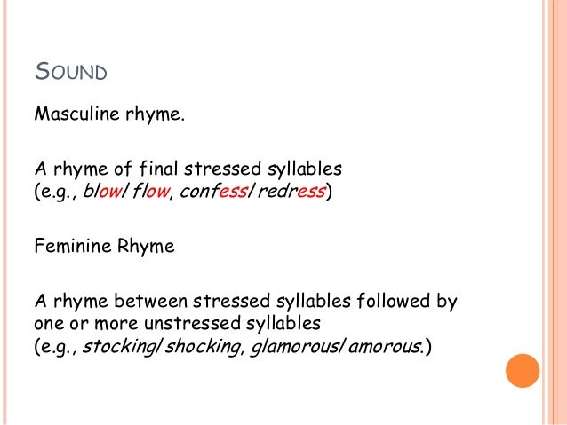 Terminology Phonology