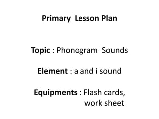 Phonogram sound | PPTX