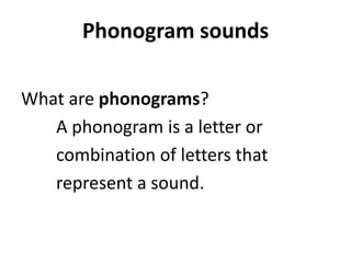 Phonogram sound | PPTX