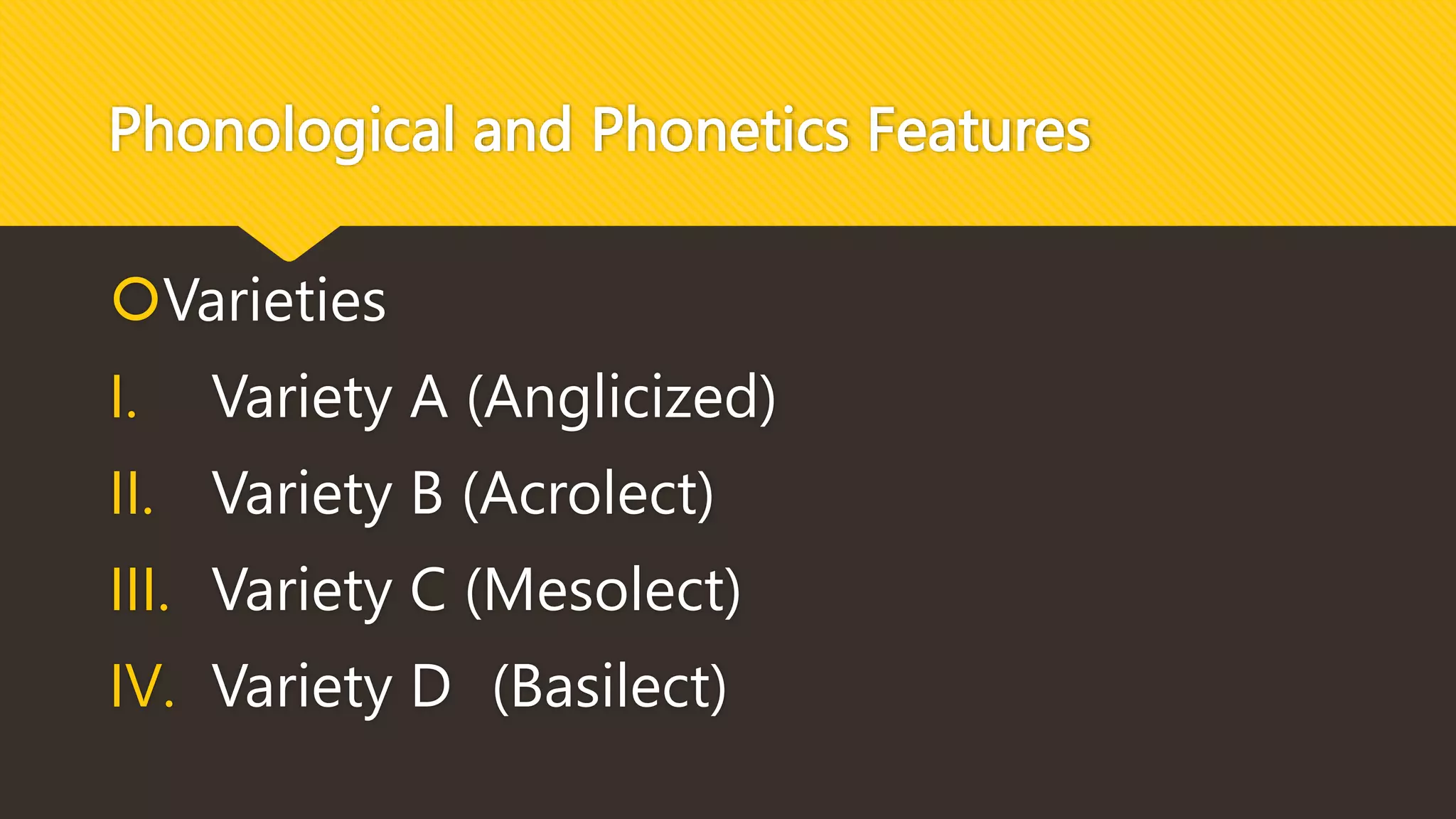 Phonological and Phonetic Features of Pakistani English | PPTX