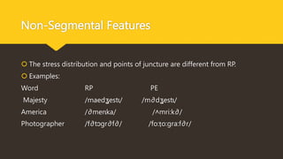 Phonological and Phonetic Features of Pakistani English | PPTX