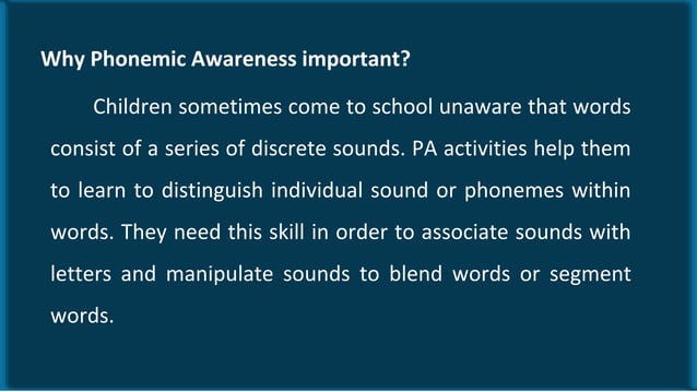 PHONOLOGICAL AWARENESS-INTONG.pptx | Education