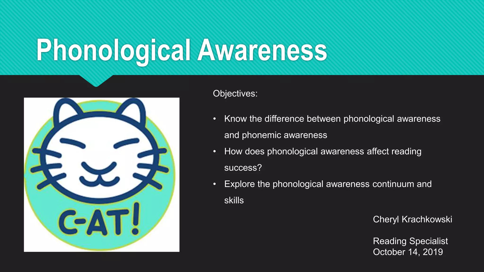 Phonological awareness presentation | PPTX