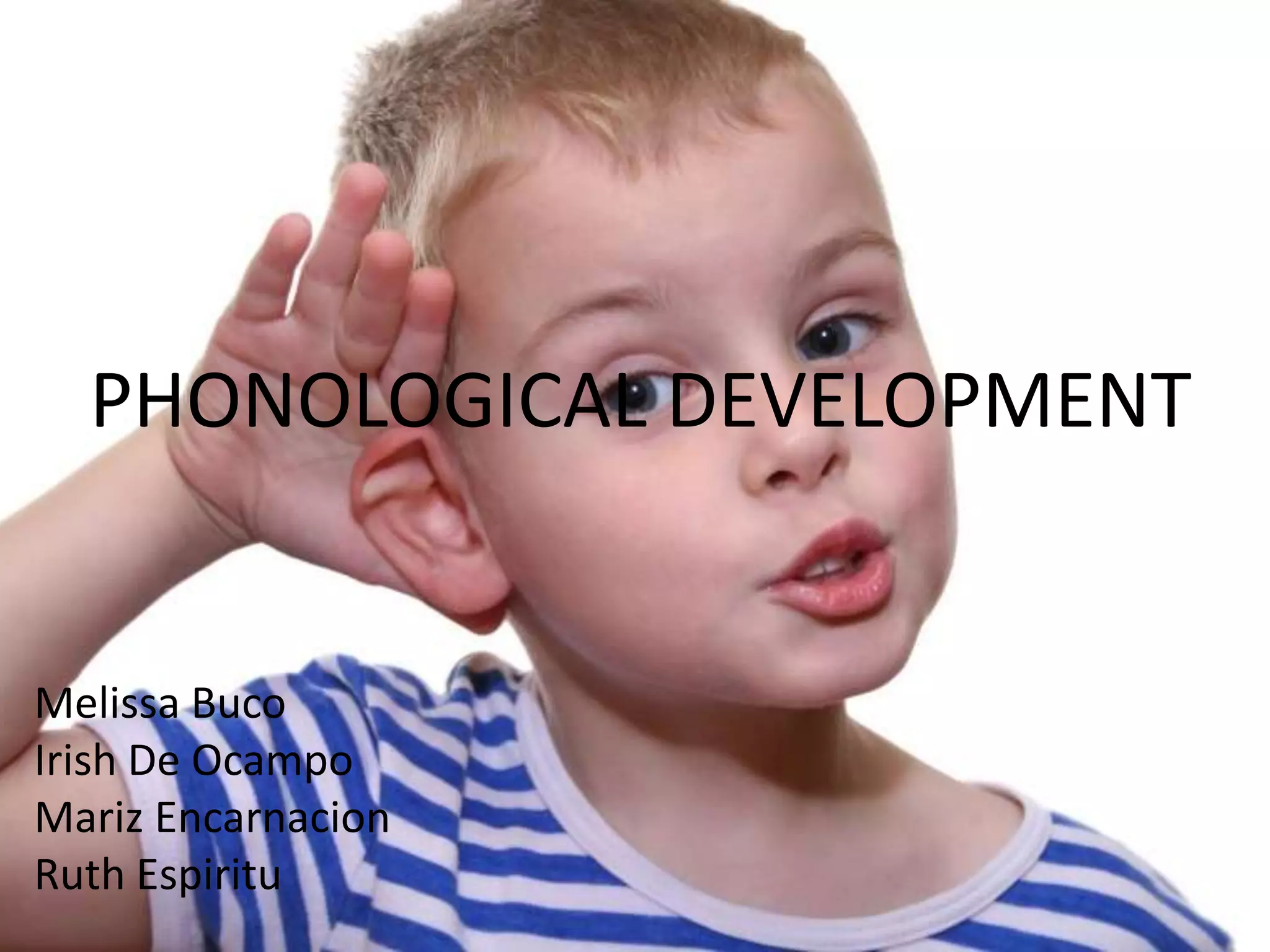 Phonological development report | PPT