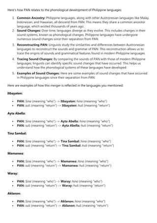 PHONOLOGICAL DEVELOPMENTS IN THE PHILIPPINE LANGUAGES.docx