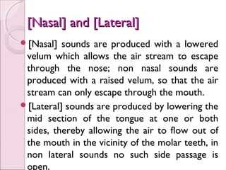 Phonological features of Consonant System | PPT