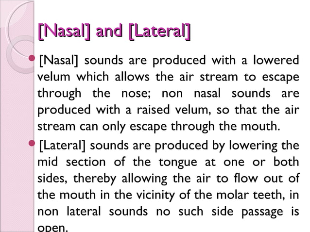 Phonological features of Consonant System | PPT