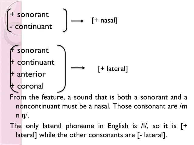 Phonological features of Consonant System | PPT