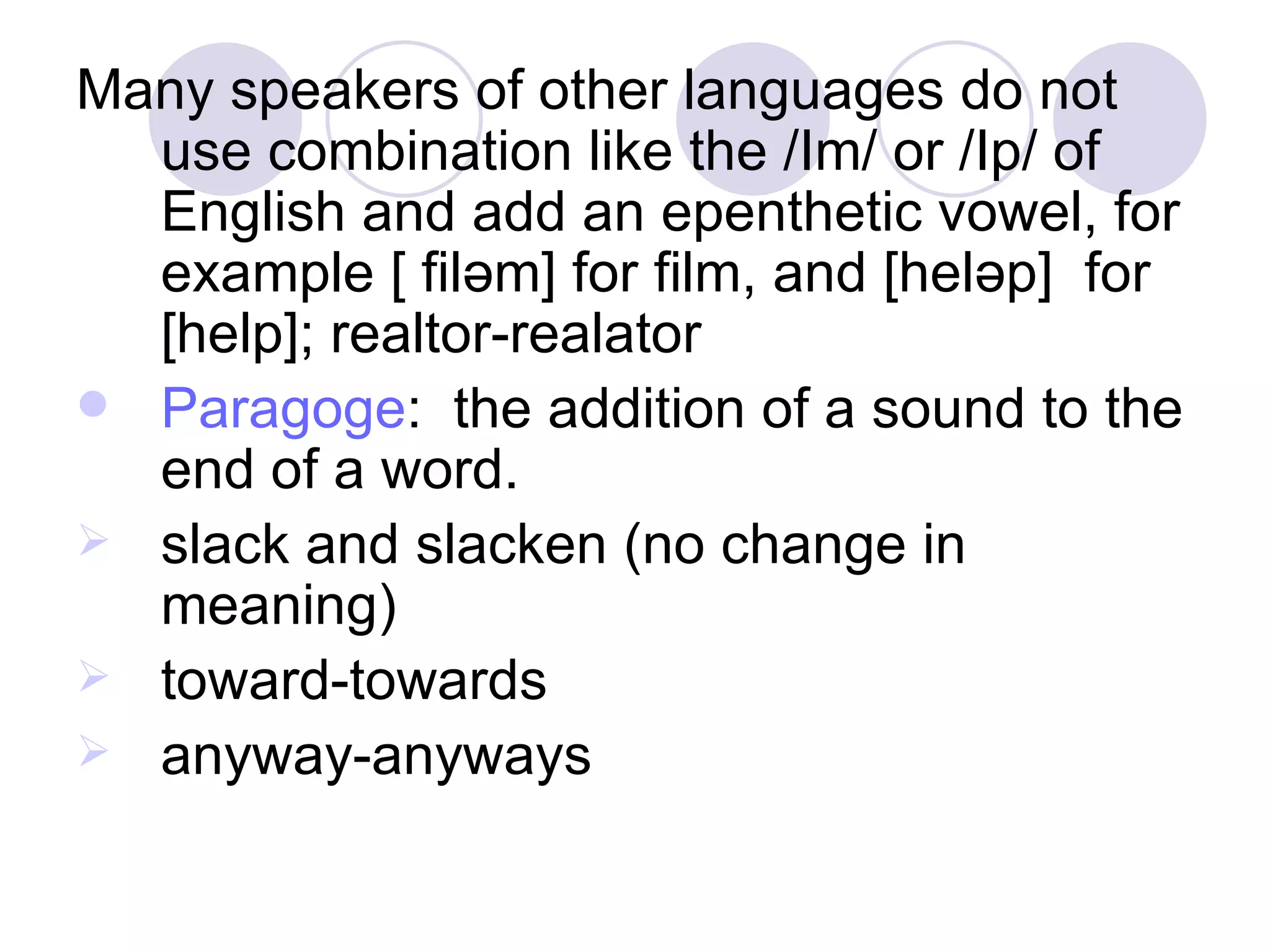 Phonological processes | PPT