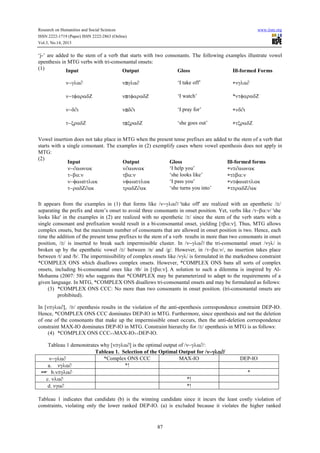 Phonological processes in algerian arabic as spoken in mostaganem an ...