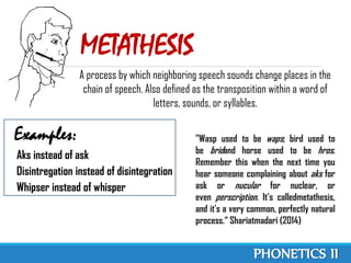 Phonological processes phonetics ii | PDF
