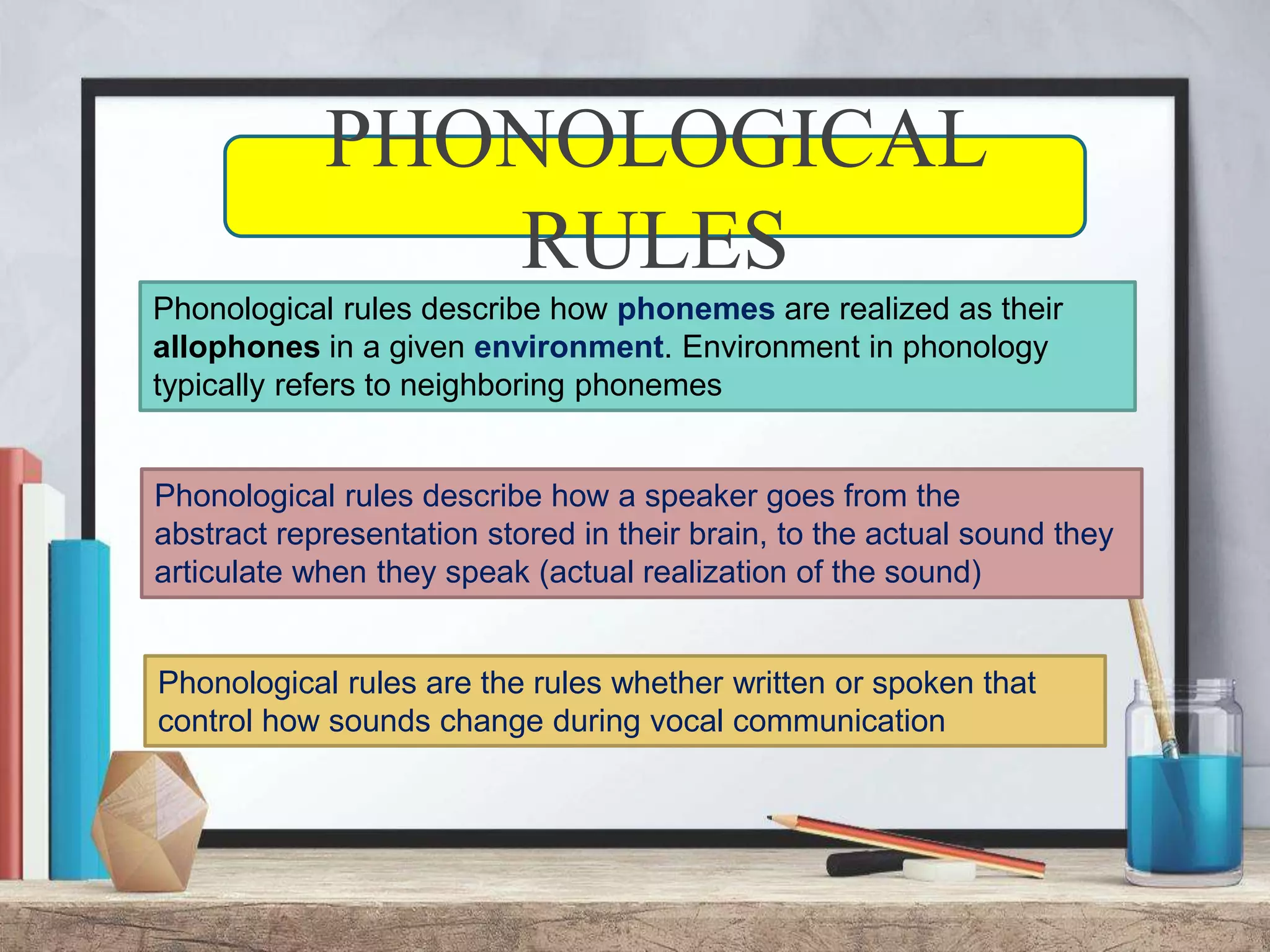 Phonological rules in the English Language | PPTX