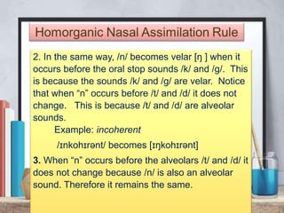 Phonological rules in the English Language | PPTX
