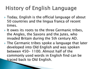Phonological system of standard british english | PPTX
