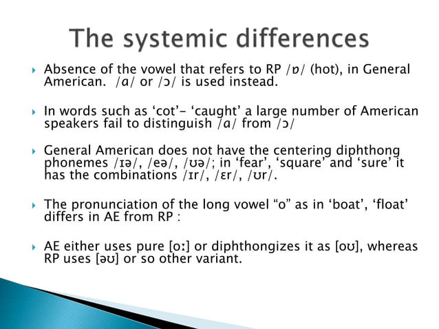 Phonological System of Standard British English | PPT