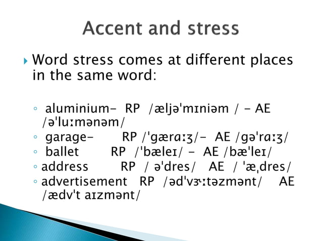 Phonological System of Standard British English | PPT