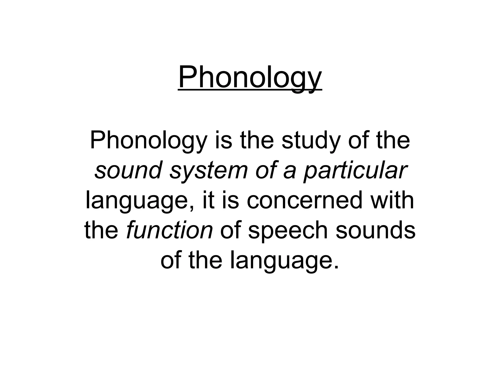 Phonology | PPT