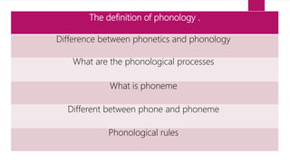Phonology | PPT