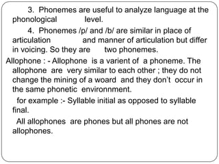 Phonology Introduction | PPTX