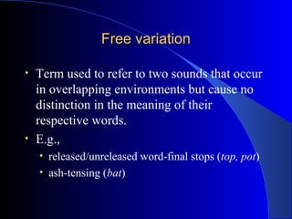 Intro to Phonology | PPT