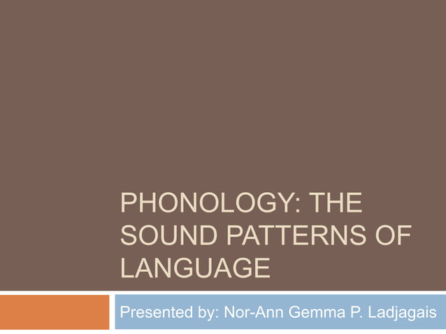 Phonology and pronunciation of morphemes ms. ladjagais | PPTX