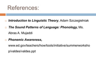 Phonology and pronunciation of morphemes ms. ladjagais | PPTX