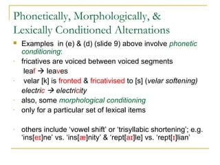 Phonology chapter 9 | PPT