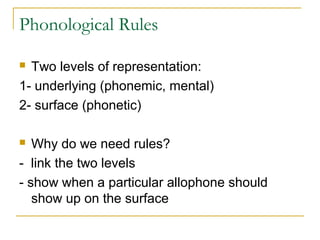 Phonology chapter 9 | PPT