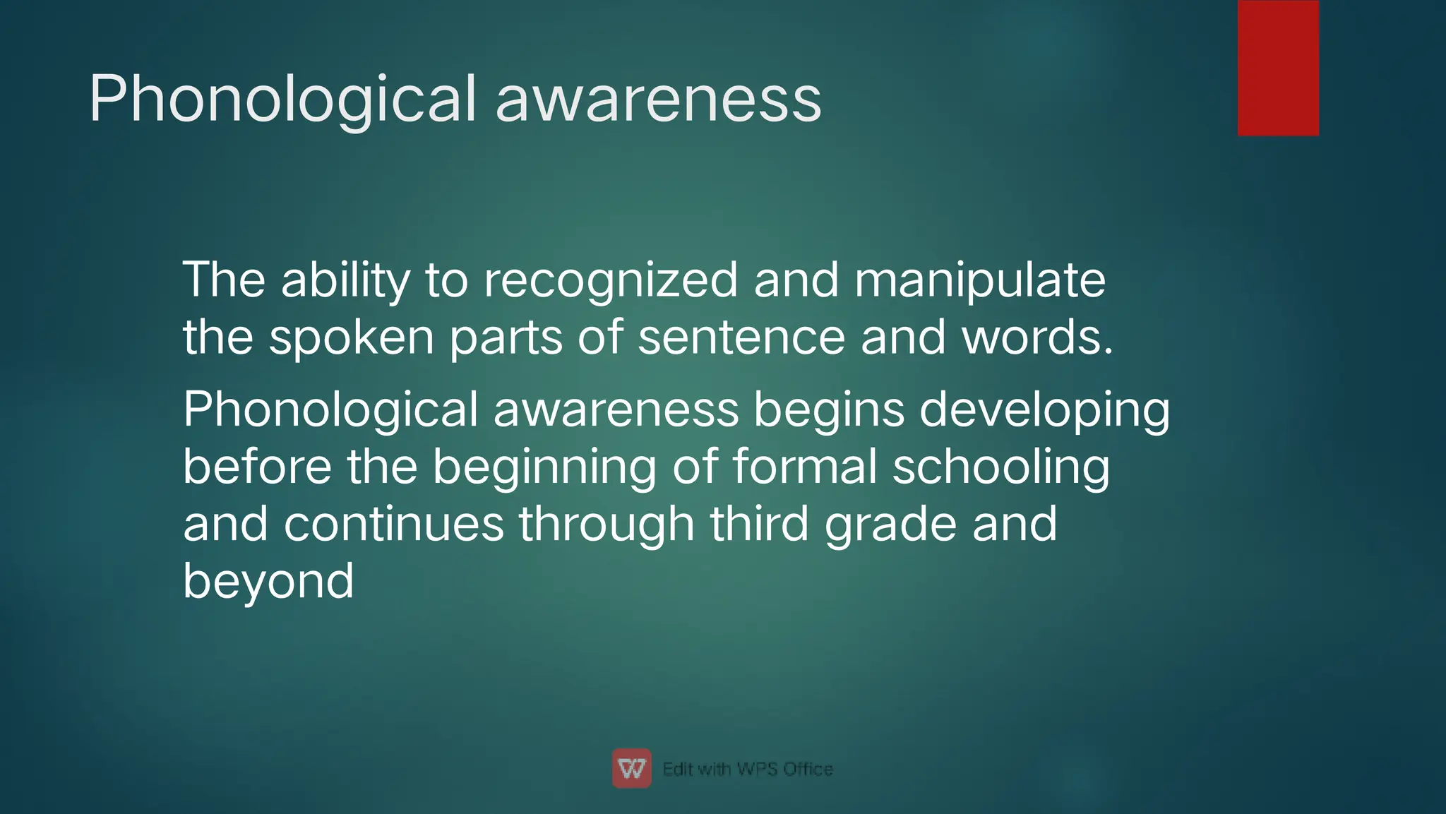 phonology and phonemics awareness lecture | PDF