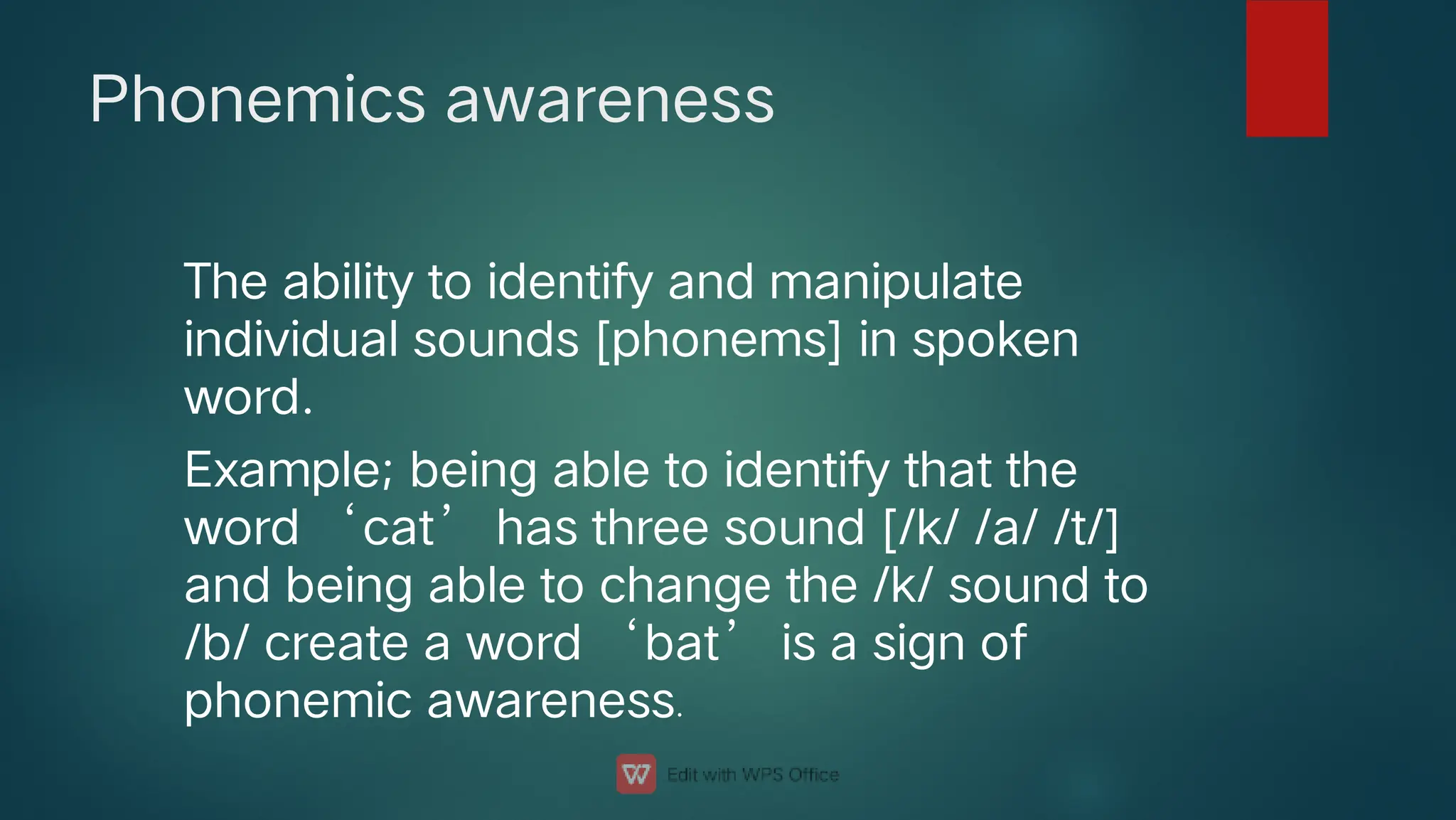 phonology and phonemics awareness lecture | PDF