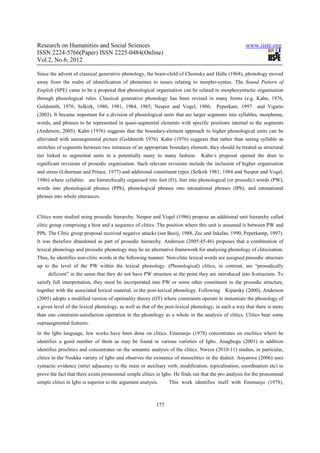 Phonology of igbo morpho syntactic clitics | PDF