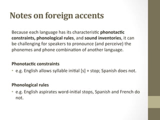 Phonology: Phones, Syllables & Phonotactics | PDF