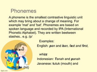 Phonology presentation | PPTX