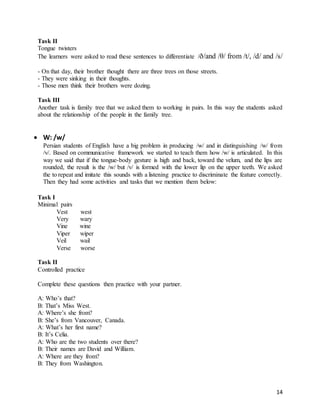 Iranian students' pronunciation behaviour in English classes | DOCX