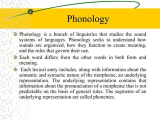 phonology theory and its branches of.ppt