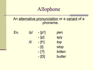 Phonology to be used | PPT