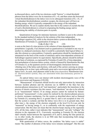(v3) Phonon as carrier of electromagnetic interaction between vibrating lattice and electron and ...